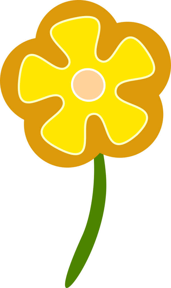OnlineLabels Clip Art Simple Flower